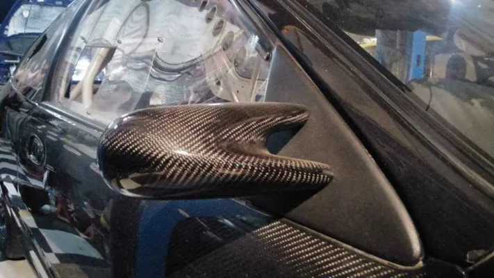 EC Works Style Carbon Fiber Racing Mirror Complete Set NO.7 - KENNY ...