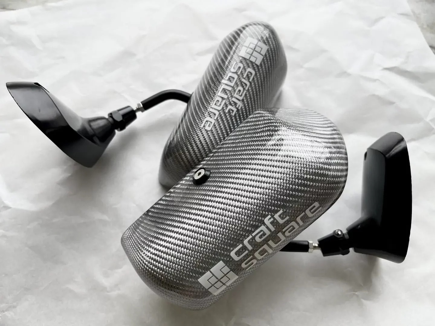 Craft Square Touring Competition Mirrors TCA-F/W Silver Carbon ...